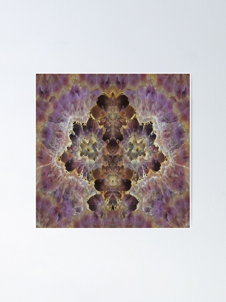 "Amethyst Geode Wall Art " Poster by ArtOLena | Redbubble