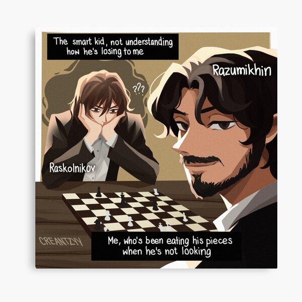 "Crime and Punishment Meme" Canvas Print for Sale by Creantzy | Redbubble