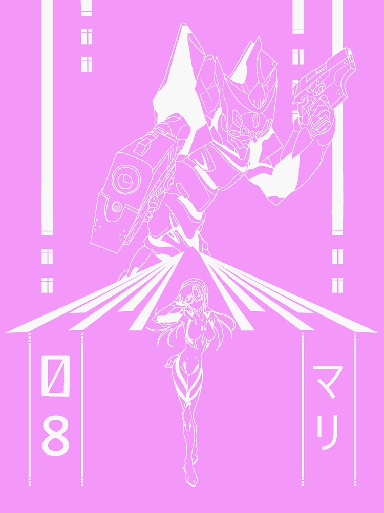 "Mari / Eva 08" Sticker for Sale by Ma-chan | Redbubble