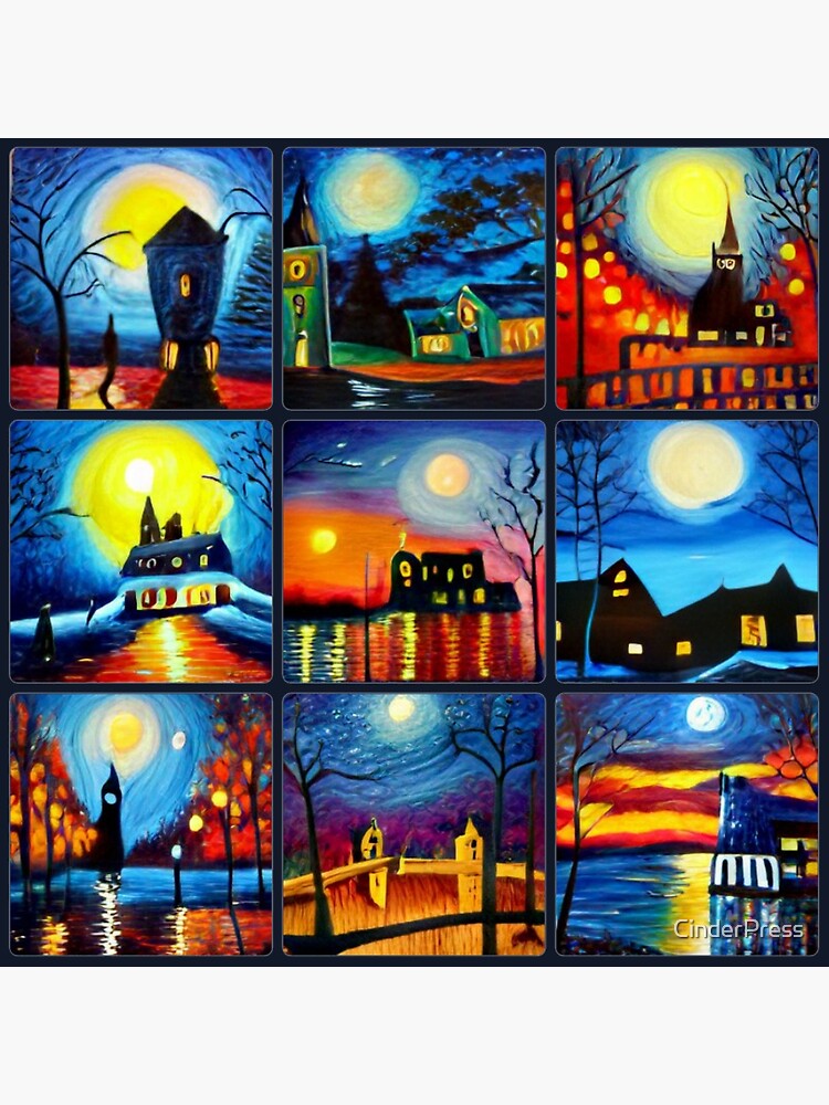 "All Hallow's Night Art" Poster for Sale by CinderPress | Redbubble