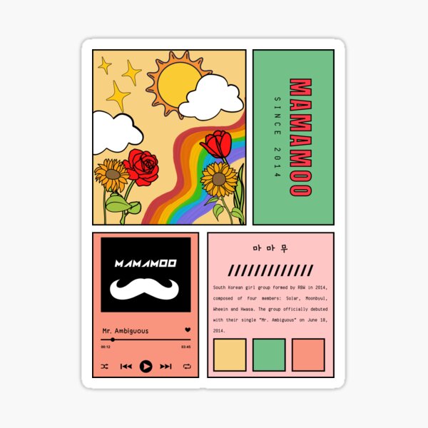 "Mamamoo" Sticker for Sale by Ouranophil3 | Redbubble