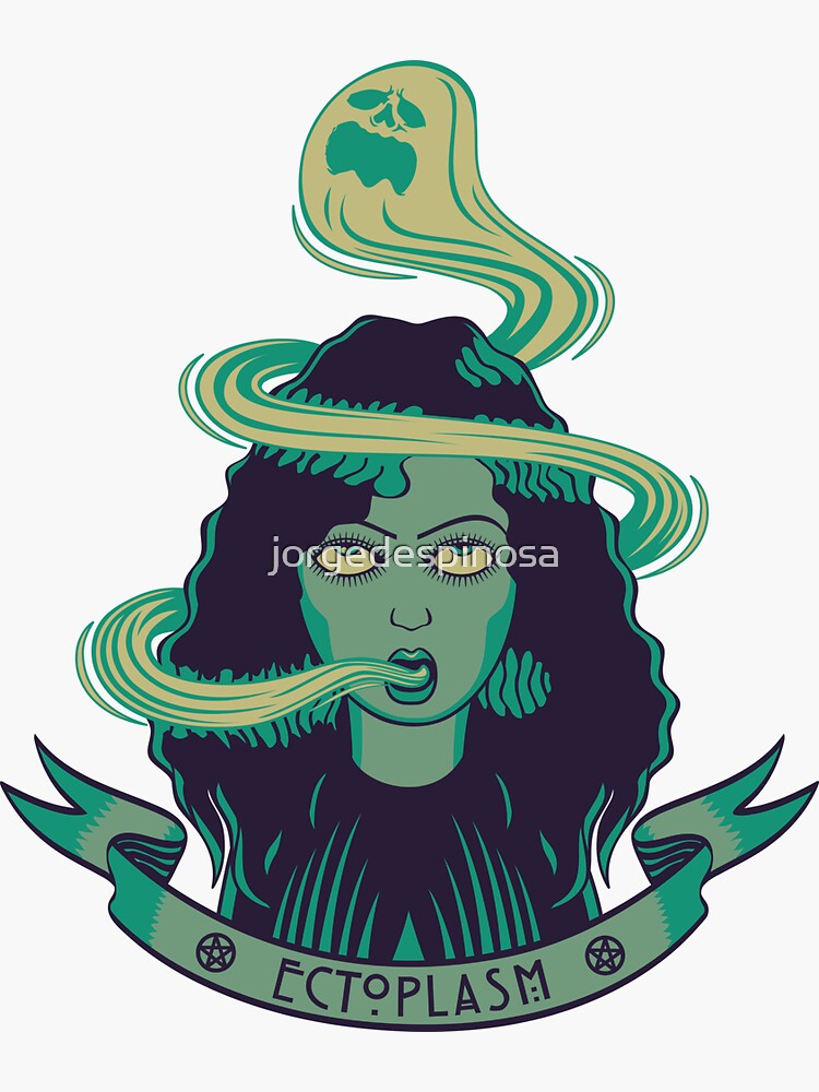 "ECTOPLASM" Sticker for Sale by jorgedespinosa | Redbubble