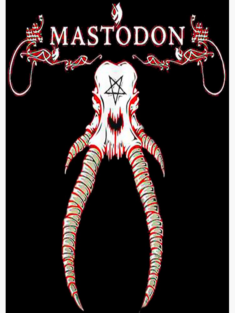 "new best mastodon new logo" Sticker for Sale by McMeekin24 | Redbubble