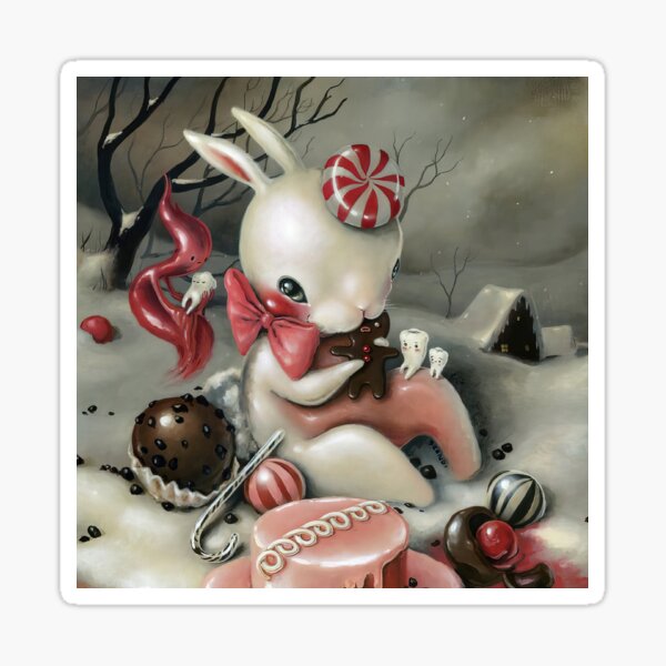 "sad bunny" Sticker for Sale by rosialbers | Redbubble