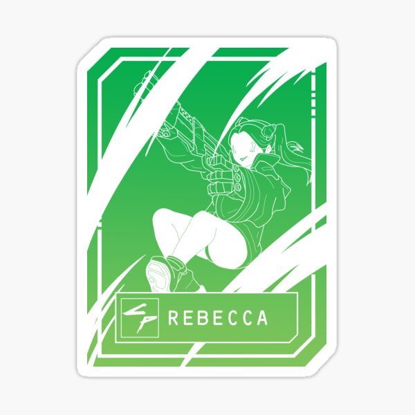 "Rebecca" Sticker for Sale by Ma-chan | Redbubble