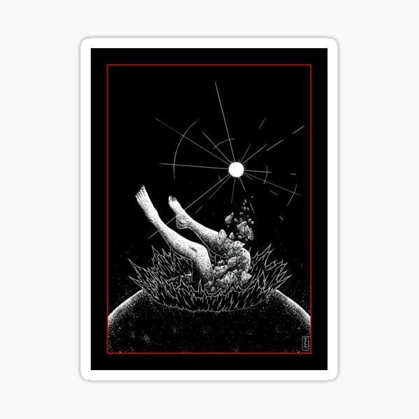 "Loathe The Cold Sun " Sticker for Sale by TNKART | Redbubble