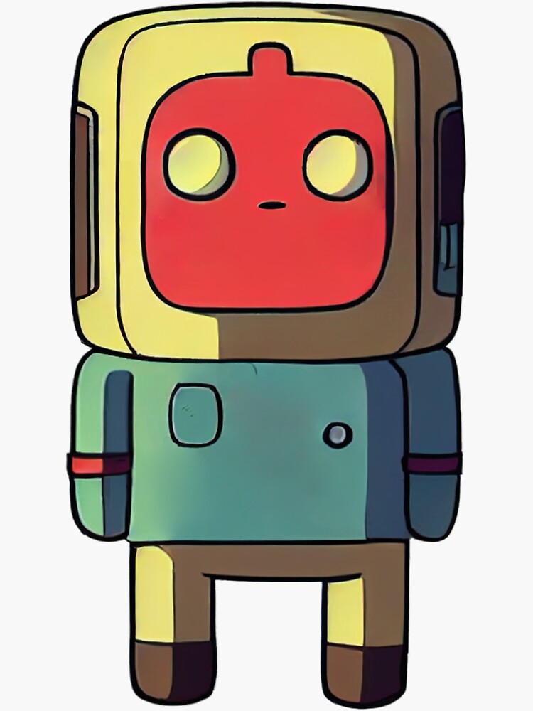 "Red TV face robot" Sticker for Sale by CutePlanetEarth | Redbubble