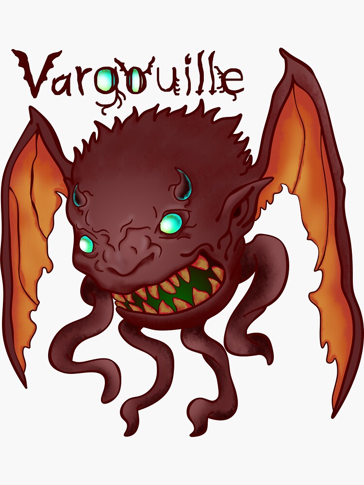 Pegatina «Alfabeto de Monstruos / Día 22 / Letra V / Vargouille» de ...