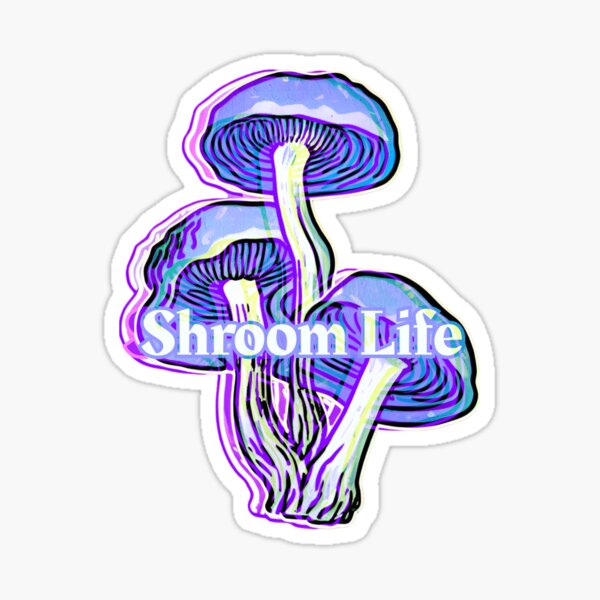 "Shroom Life Mushroom Design 3D" Sticker for Sale by StickerBird ...