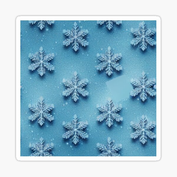 "Snowflakes" Sticker for Sale by AjummaDesign | Redbubble