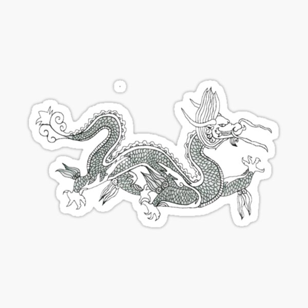 "japanese dragon" Sticker for Sale by shamallau | Redbubble
