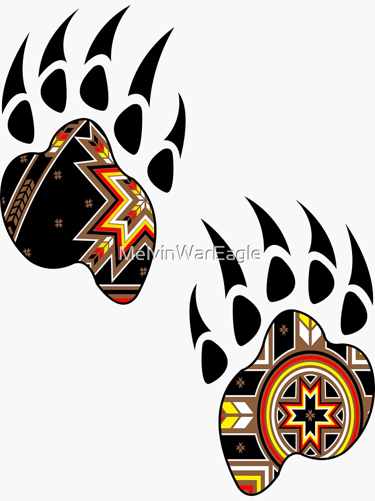 "Bear Spirit" Sticker for Sale by MelvinWarEagle | Redbubble