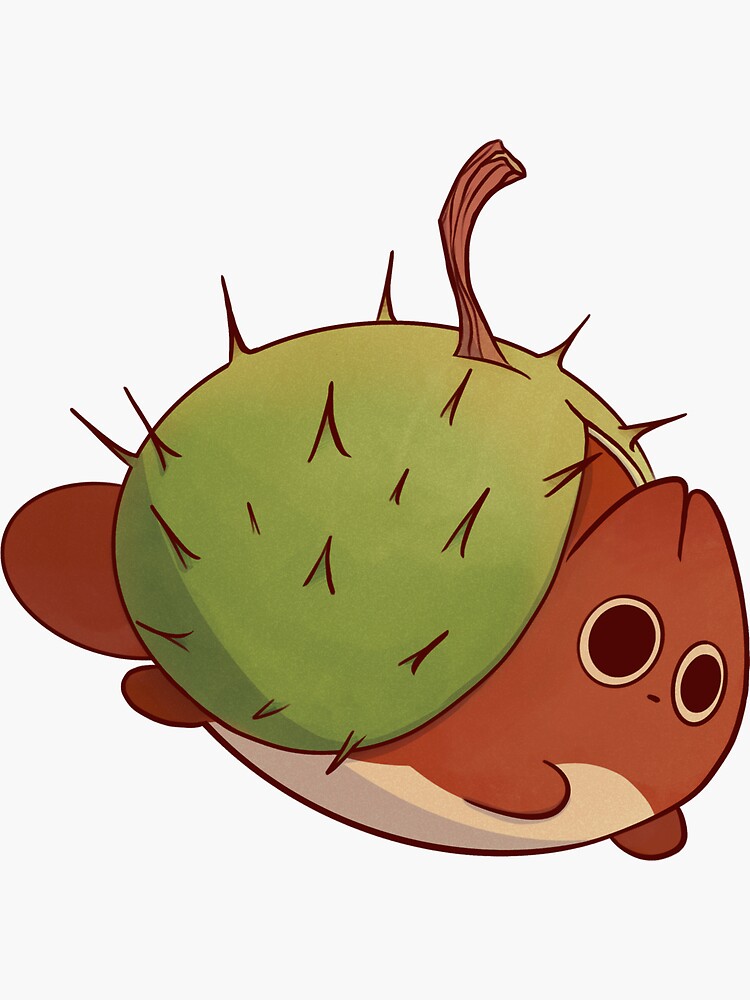 "Chestnut cute anime cat" Sticker for Sale by Lipkoshop | Redbubble