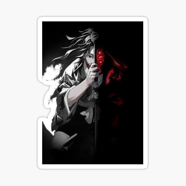 "Kokushibo - upper moon" Sticker for Sale by Ahmed1580 | Redbubble