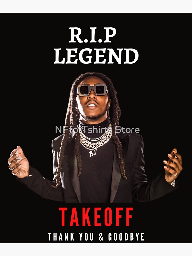 "RIP Takeoff " Sticker for Sale by Noufel999 | Redbubble