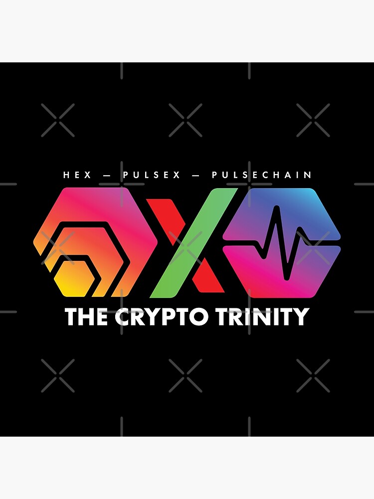 "The Crypto Trinity (Hex, Pulsechain and PulseX) on Black" Poster for Sale by OnlyHexFans ...