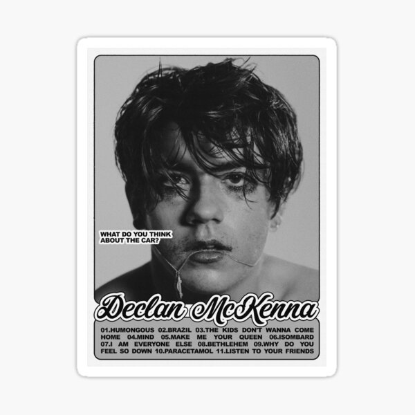 "What Do You Think About The Car? Declan McKenna" Sticker for Sale by ...