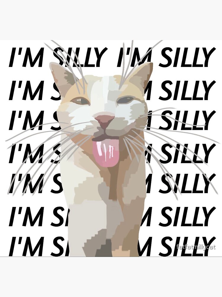 "Silly Milly" Sticker for Sale by fatfatmillycat | Redbubble