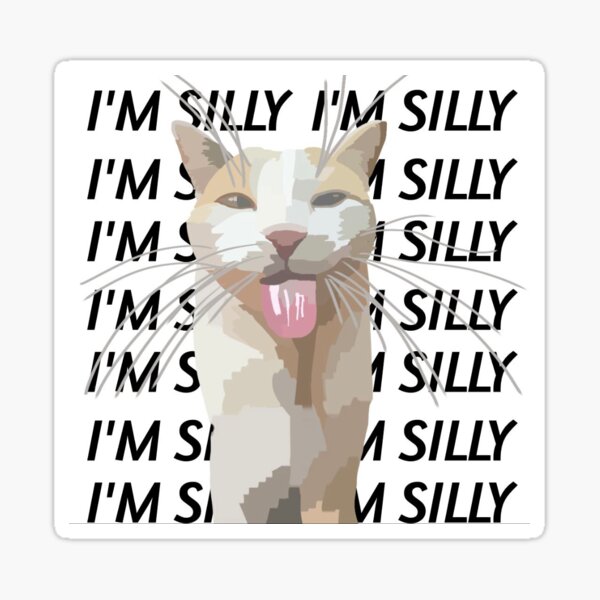 "Silly Milly" Sticker for Sale by fatfatmillycat | Redbubble