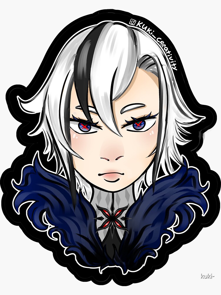 "Arlecchino Genshin impact" Sticker for Sale by kuki- | Redbubble