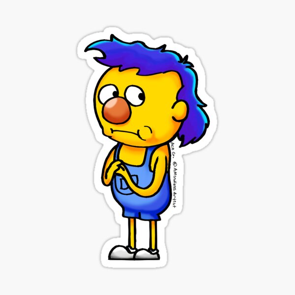 "DHMIS Yellow Guy chibi" Sticker for Sale by AMindlessArtist | Redbubble