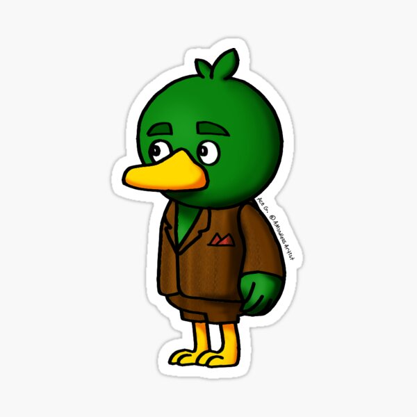 "DHMIS Duck chibi" Sticker for Sale by AMindlessArtist | Redbubble