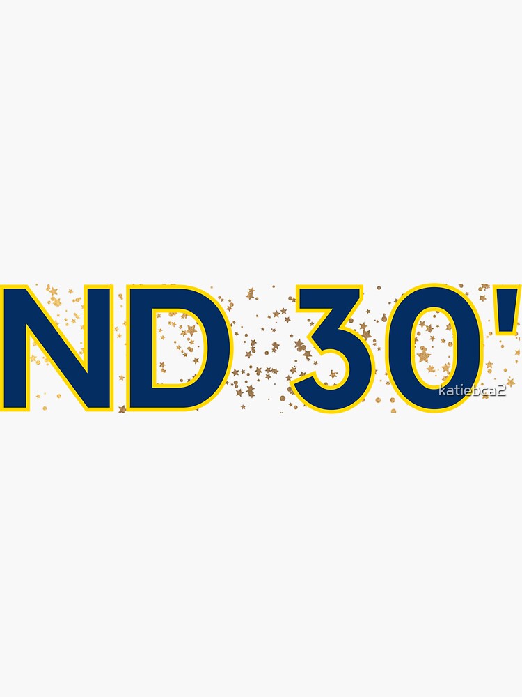 "Class of 2030 ND" Sticker for Sale by katiebca2 | Redbubble