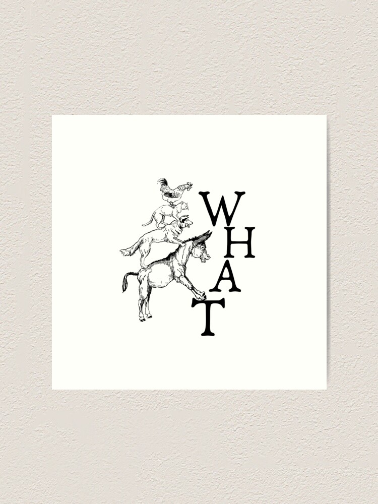 "Vintage Pyramid of Animals What" Art Print for Sale by Kattcatty ...