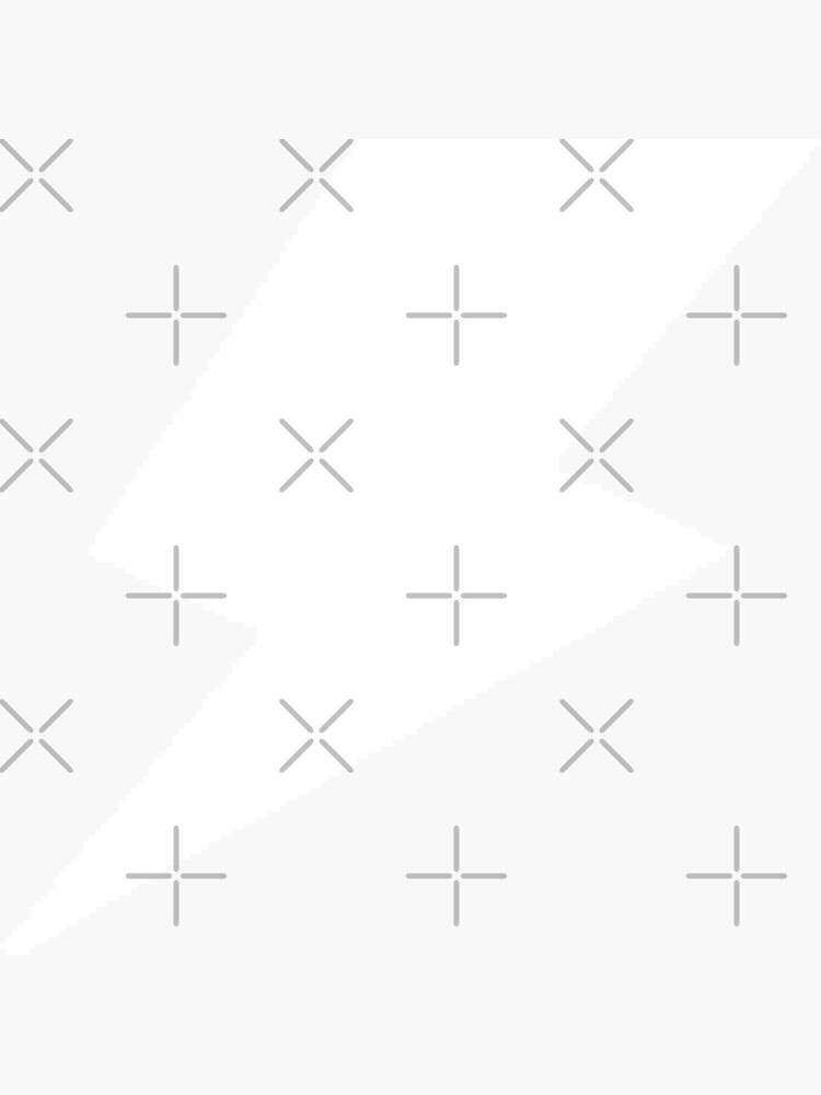 "Lightning bolt [white]" Sticker for Sale by allstars007 | Redbubble