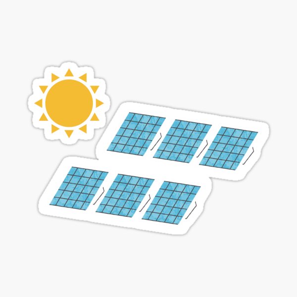"Solar Panels" Sticker for Sale by Futurism-Is-Now | Redbubble
