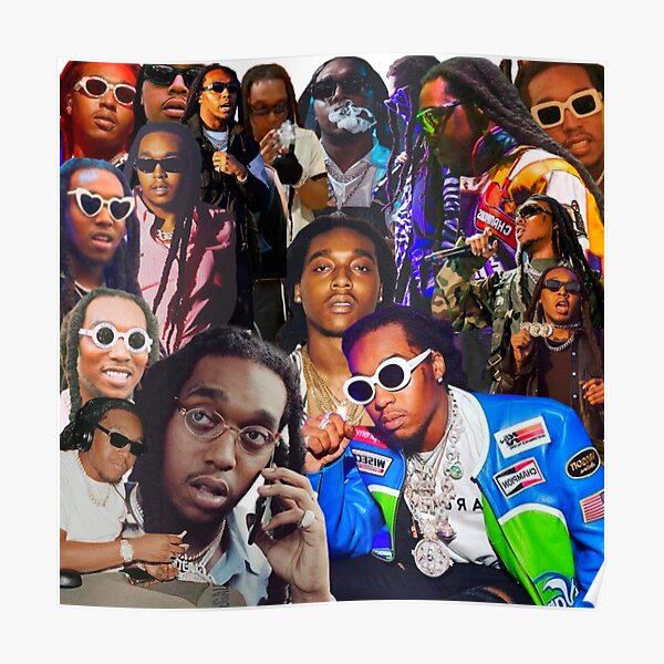 Takeoff Rapper Migos Takeoff Poster For Sale By Flowaesthetic Redbubble