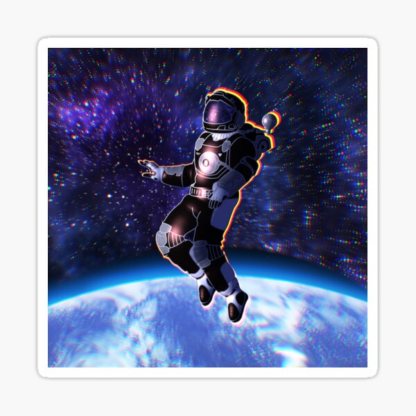 "Space Cadet Static Effect" Sticker for Sale by freyachann | Redbubble