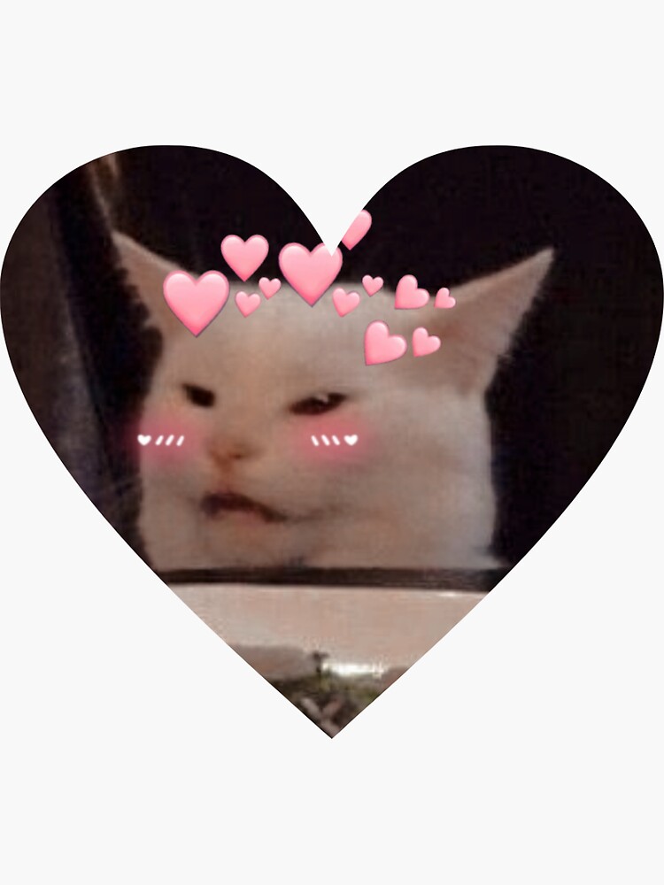 "Cute cat meme" Sticker for Sale by Emmacnab | Redbubble