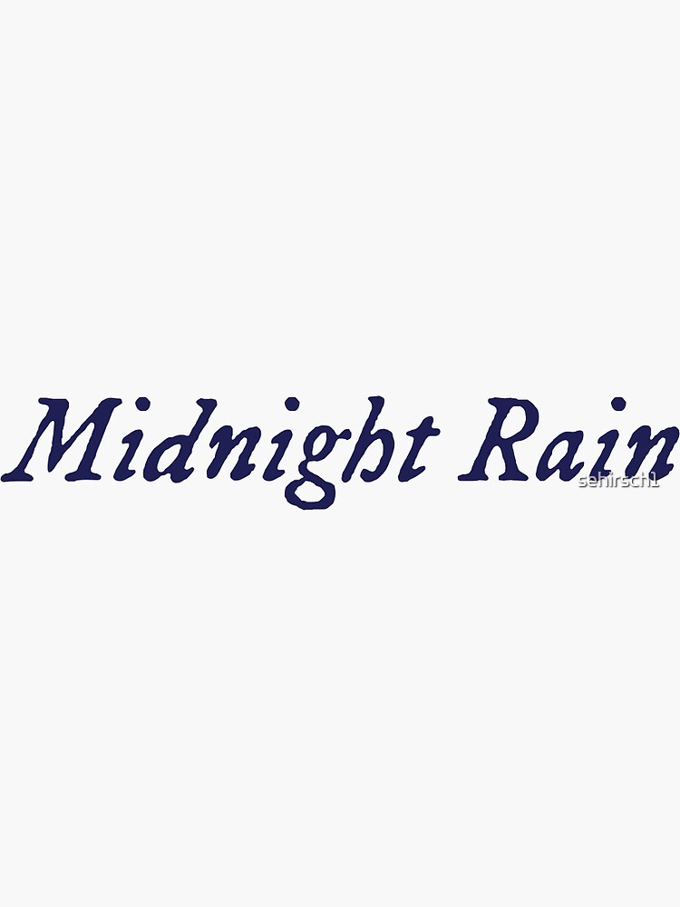 "Taylor Swift Midnight Rain" Sticker for Sale by sehirsch1 | Redbubble