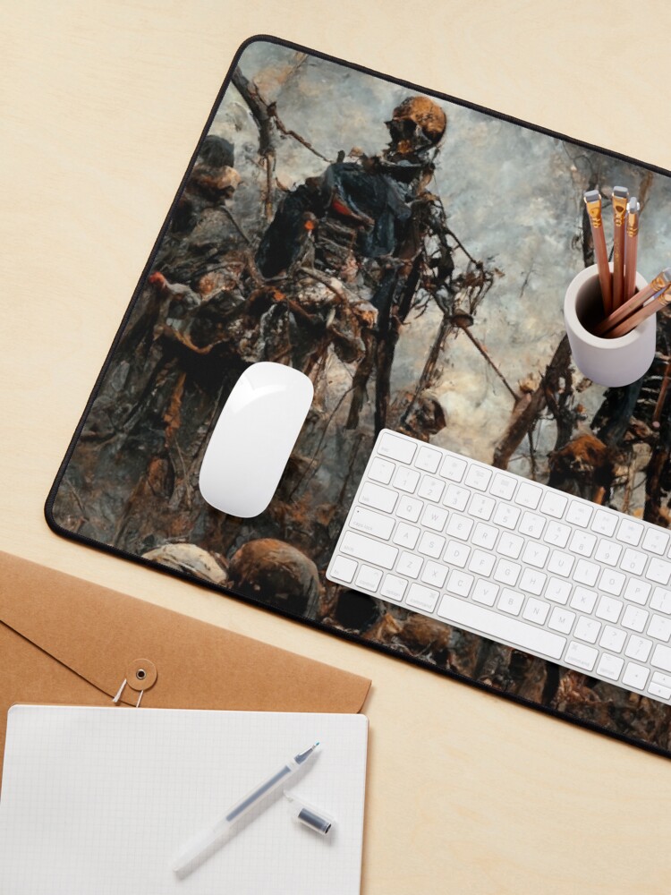 "Skeleton Soldiers in a WW1 Battlefield of Trenches - Horror War Art ...