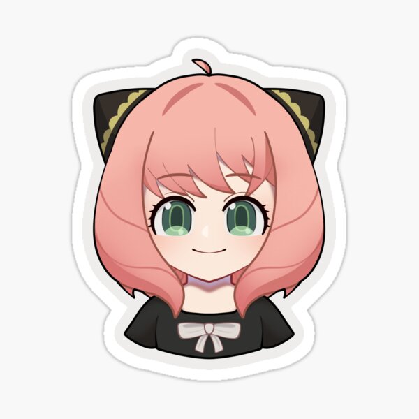 "Anya Forger" Sticker for Sale by Dendrolily | Redbubble