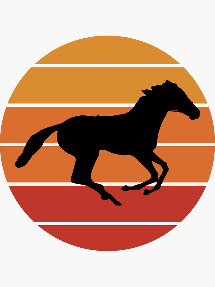 "Vintage Retro Sunset Art Of Zoo" Sticker for Sale by Swobodzio | Redbubble