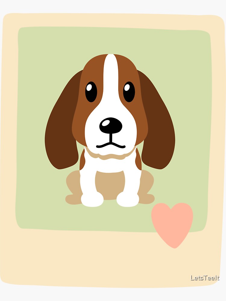 "Dog Lover I Love Beagle Owner Doggo Animation" Sticker for Sale by ...