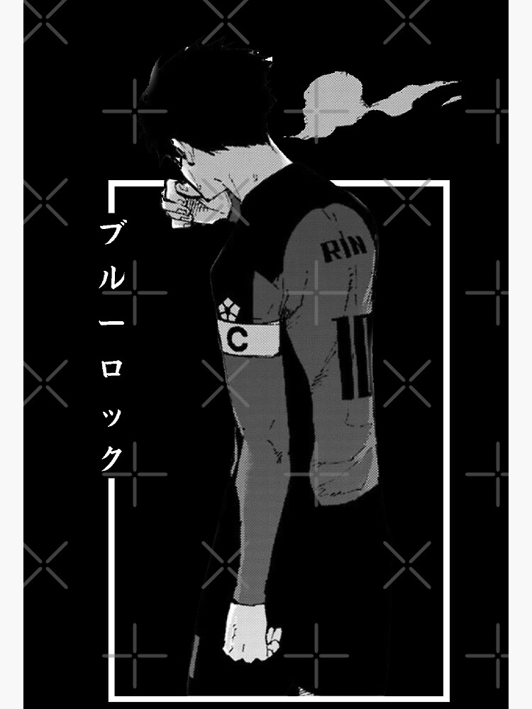 "Itoshi Rin Blue Lock In Japanese" Poster for Sale by yoku-mieru ...