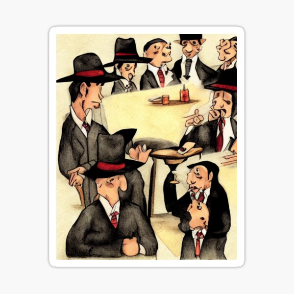 "Mafia" Sticker for Sale by ZvezdanArt | Redbubble