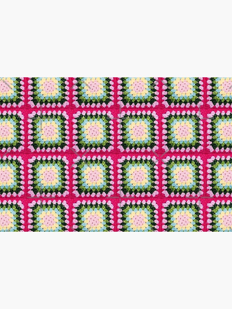 Crochet Granny Square Rainbow Bath Mat sold by Bharti Gupta | SKU ...