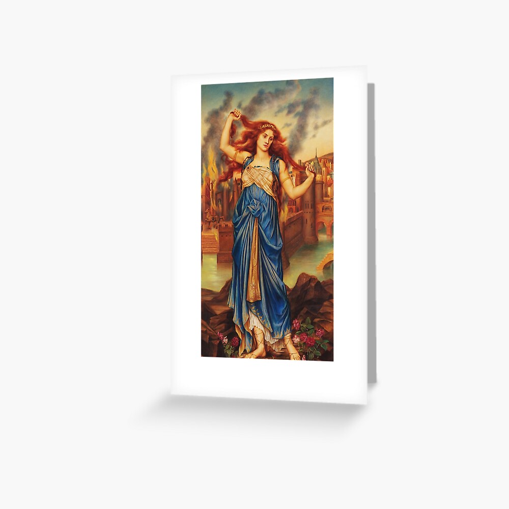 "Cassandra | Evelyn de Morgan | 1898 Pre-Raphaelite Art" Greeting Card ...