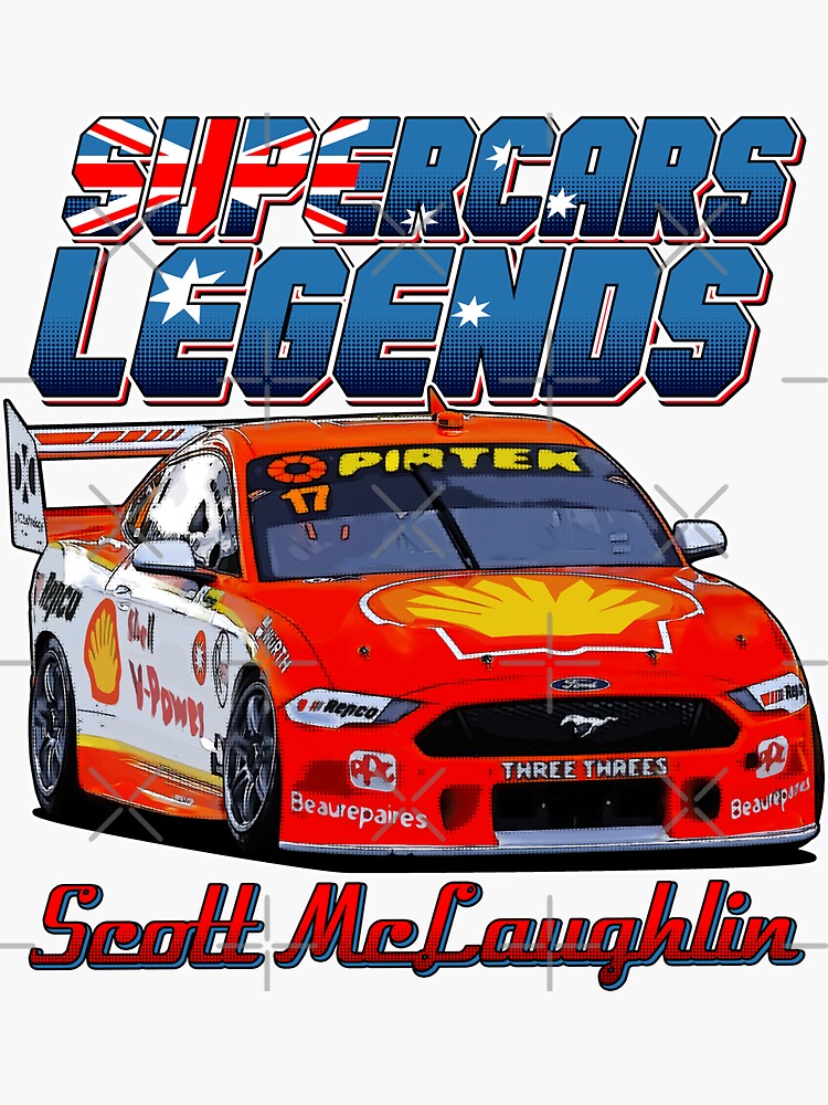 "V8 Supercars Legends Scott McLaughlin Australia" Sticker for Sale by ...