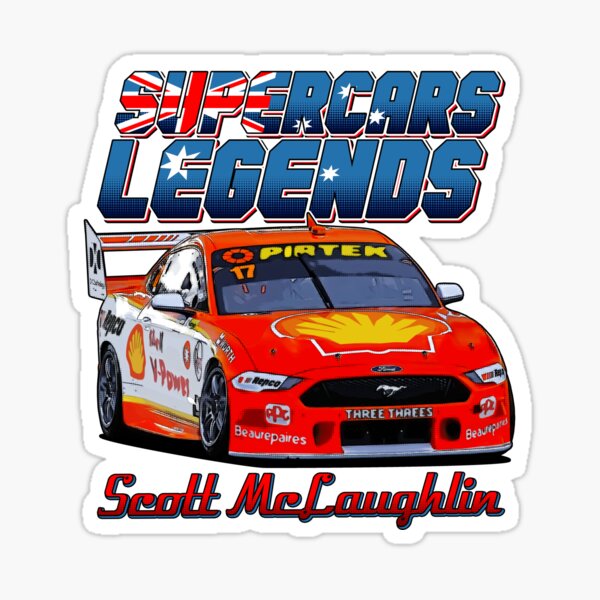 "V8 Supercars Legends Scott McLaughlin Australia" Sticker for Sale by ...