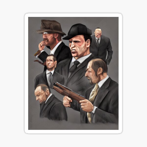 "Mafia" Sticker for Sale by ZvezdanArt | Redbubble