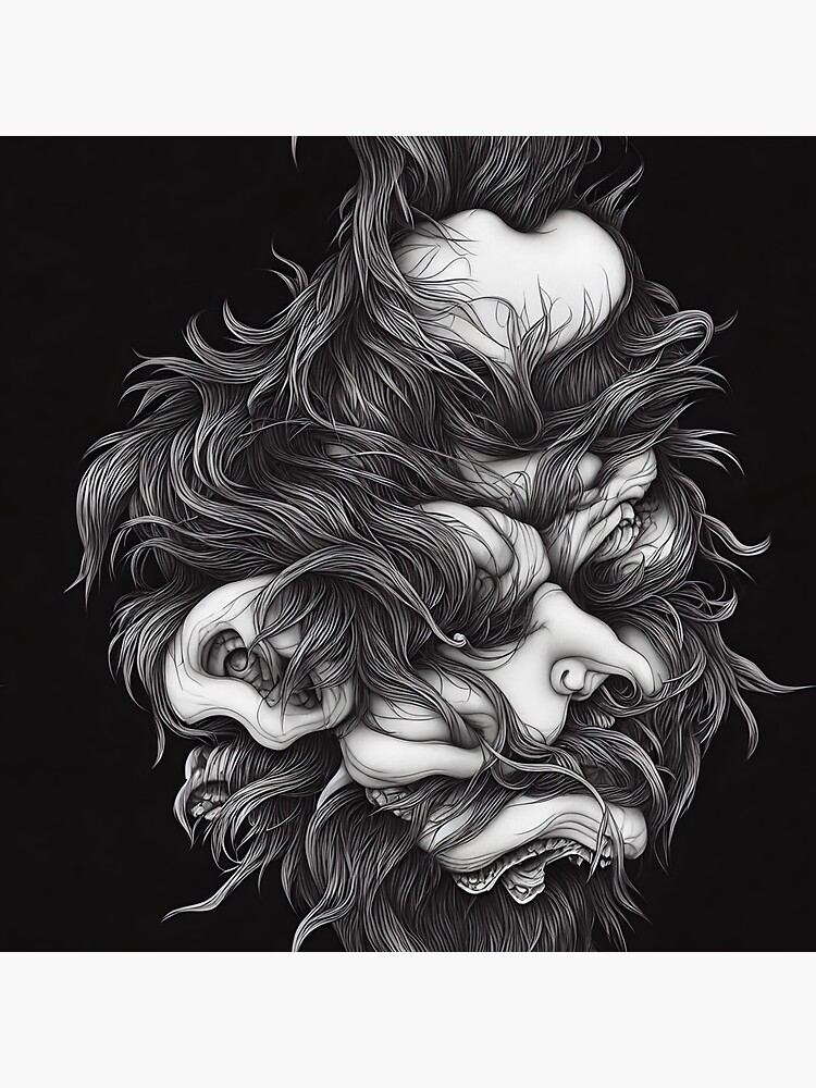 "Kami Kaze STORM GOD - Black #634573" Sticker for Sale by ImmortalAbyss ...