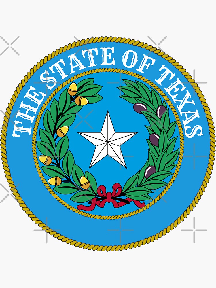 "Texas Coat of Arms" Sticker for Sale by Aleksander37 | Redbubble