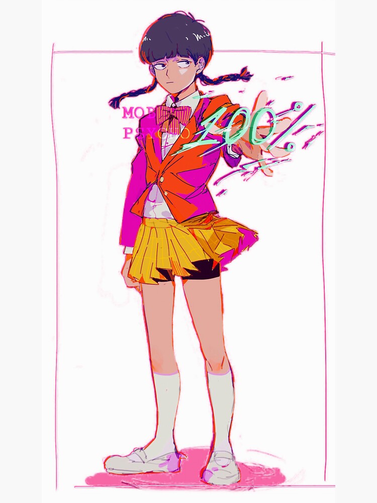 "Mob The Girl 100" Sticker for Sale by Scklap-Design | Redbubble