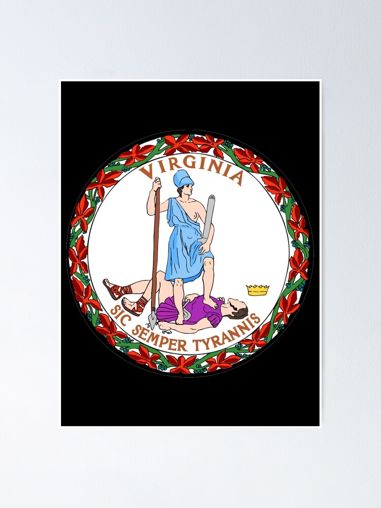 "Virginia Coat of Arms" Poster for Sale by Aleksander37 | Redbubble