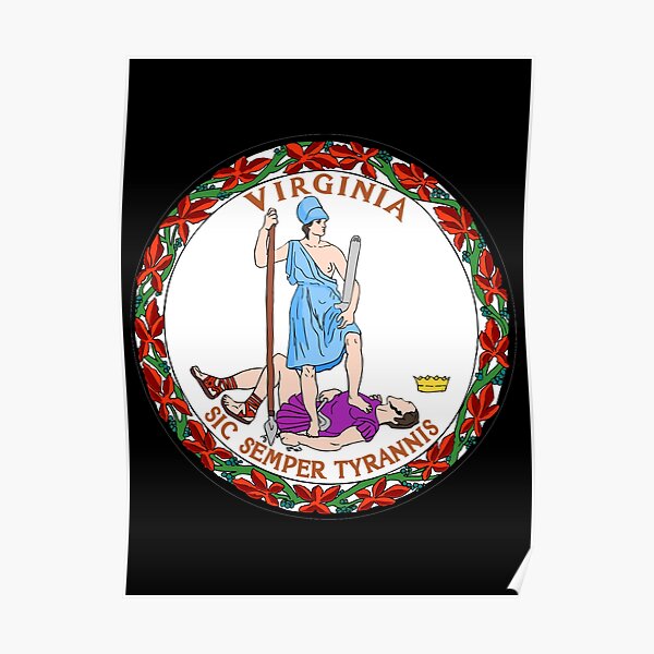"Virginia Coat of Arms" Poster for Sale by Aleksander37 | Redbubble